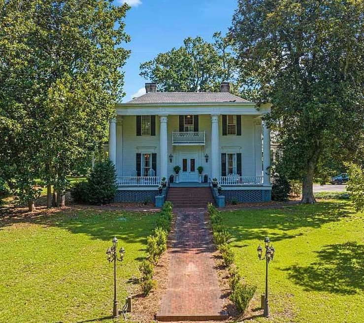 Saragreen, "Temple of the Winds" Columned Antebellum, Washington, GA